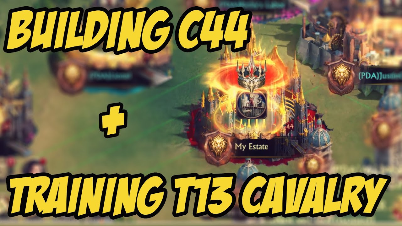 Upgrade Castle To C44 & Training T13 Cavalry - Guns of Glory - YouTube