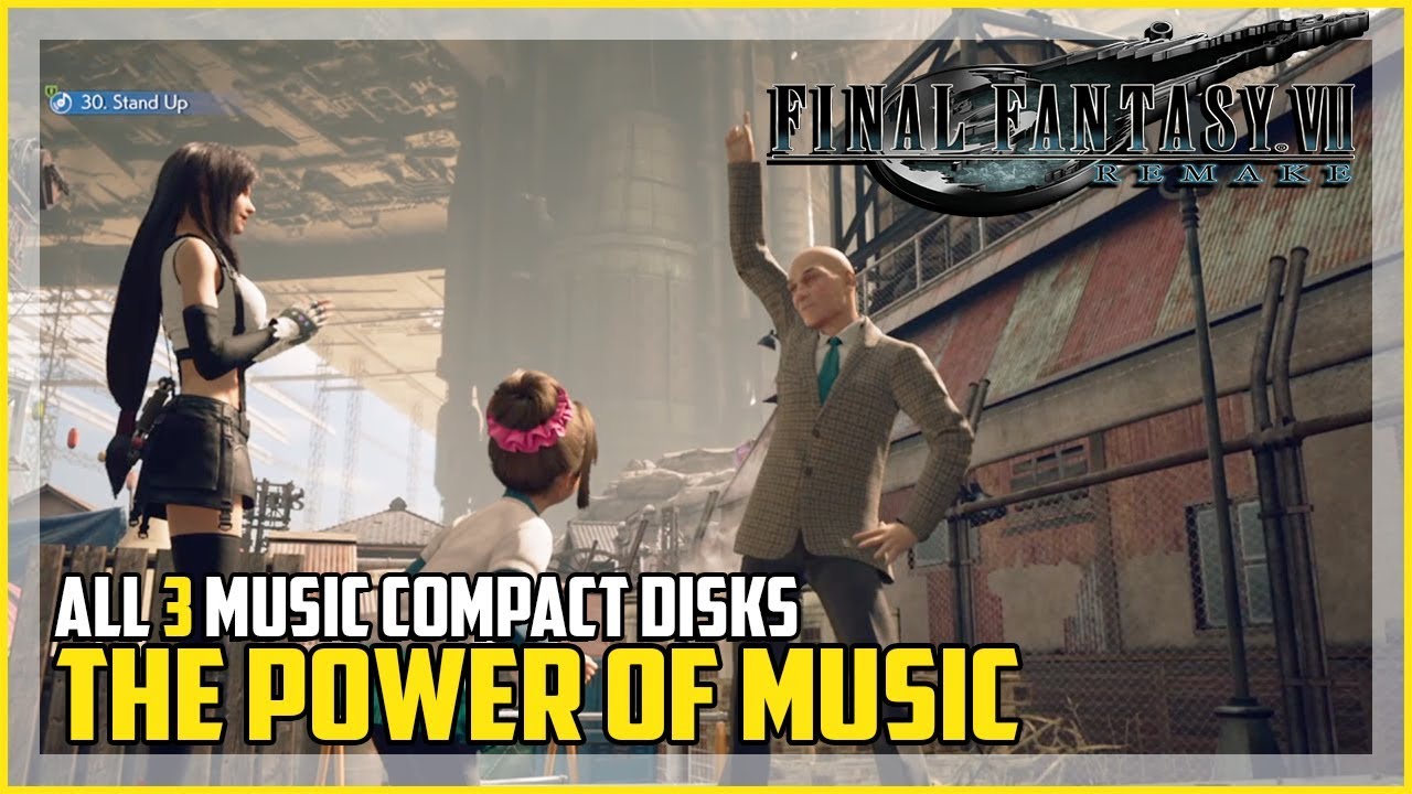 Final Fantasy 7 Remake All Music Disks Locations (The Power of Music ...