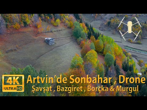 Sonbahar da Artvin , Turkey (4k Ultra HD) Drone By Aslan özcan