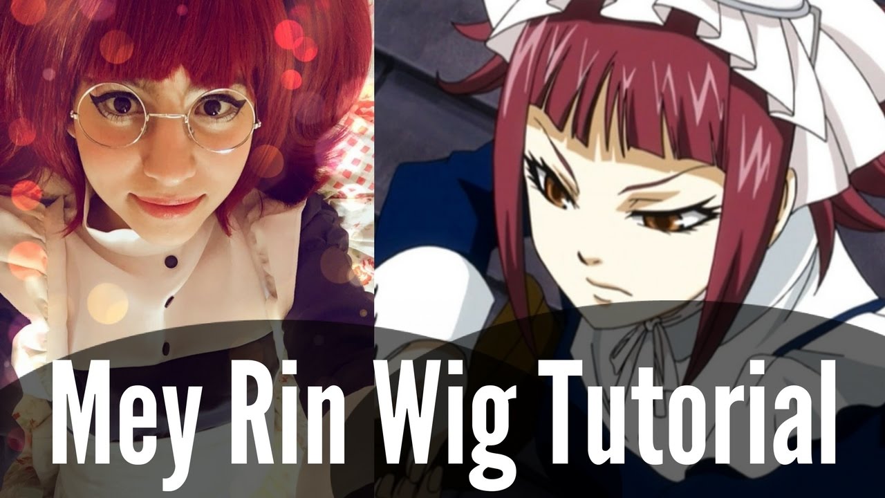 ♥ Mey Rin Wig Cutting and Styling Tutorial | Kuroshitsuji (Black Butler ...
