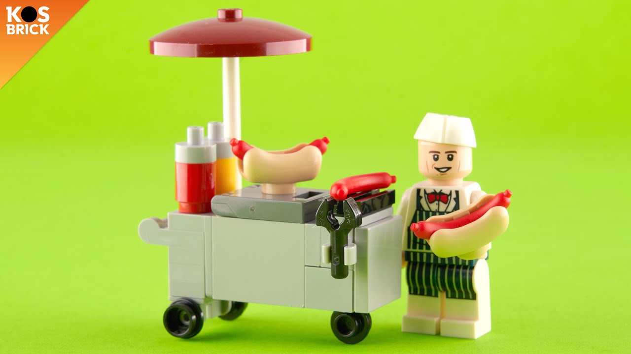 Lego Hot Dog Cart Vehicles (Tutorial) - YouTube