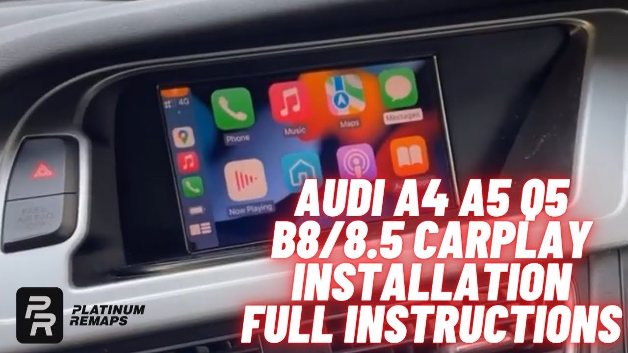 Audi A4 A5 Q5 B8/B8.5 CarPlay Installation (BNAV) Retrofit - YouTube