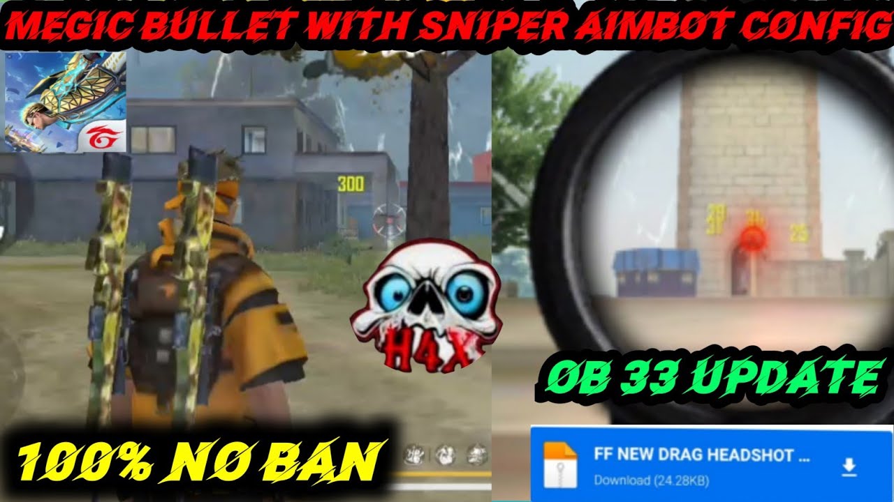 After OB33 update Megic bullet + Sniper aimbot config 🎯 ff aimlock ...
