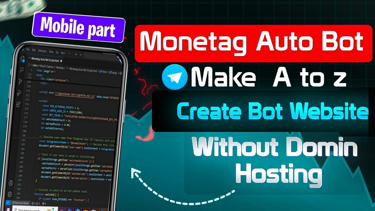 How To Make Monetag Auto Bot Atoz For Mobile।কিভাবে মোবাইল দিয়ে একটি সম্পূর্ণ মনিটেগ বট তৈরি ...
