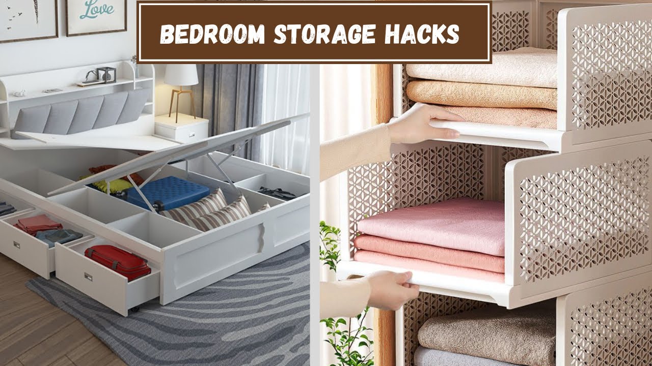 Bedroom Storage Hacks - YouTube