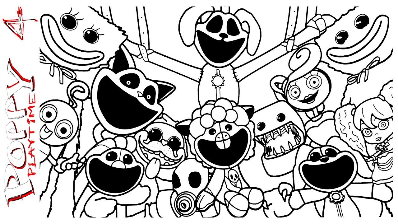 POPPY PLAYTIME Chapter 4 New Coloring Pages / How to Color All Main ...