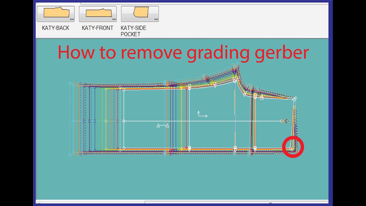 How to remove grading at gerber #gerber #sewingpatterns - YouTube