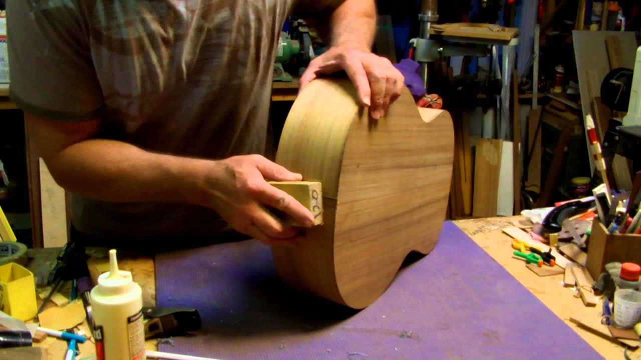 Glenn Bird Guitars, Custom Tenor Acoustic Guitar Build Part 3 - YouTube