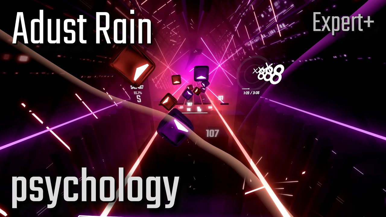 Beat Saber | Adust Rain - psychology [Expert+] | 84.1% - YouTube