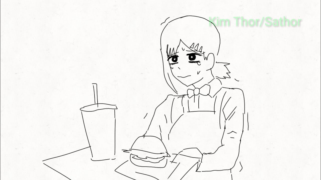 Chainsaw man Fan animation Hamburger - YouTube