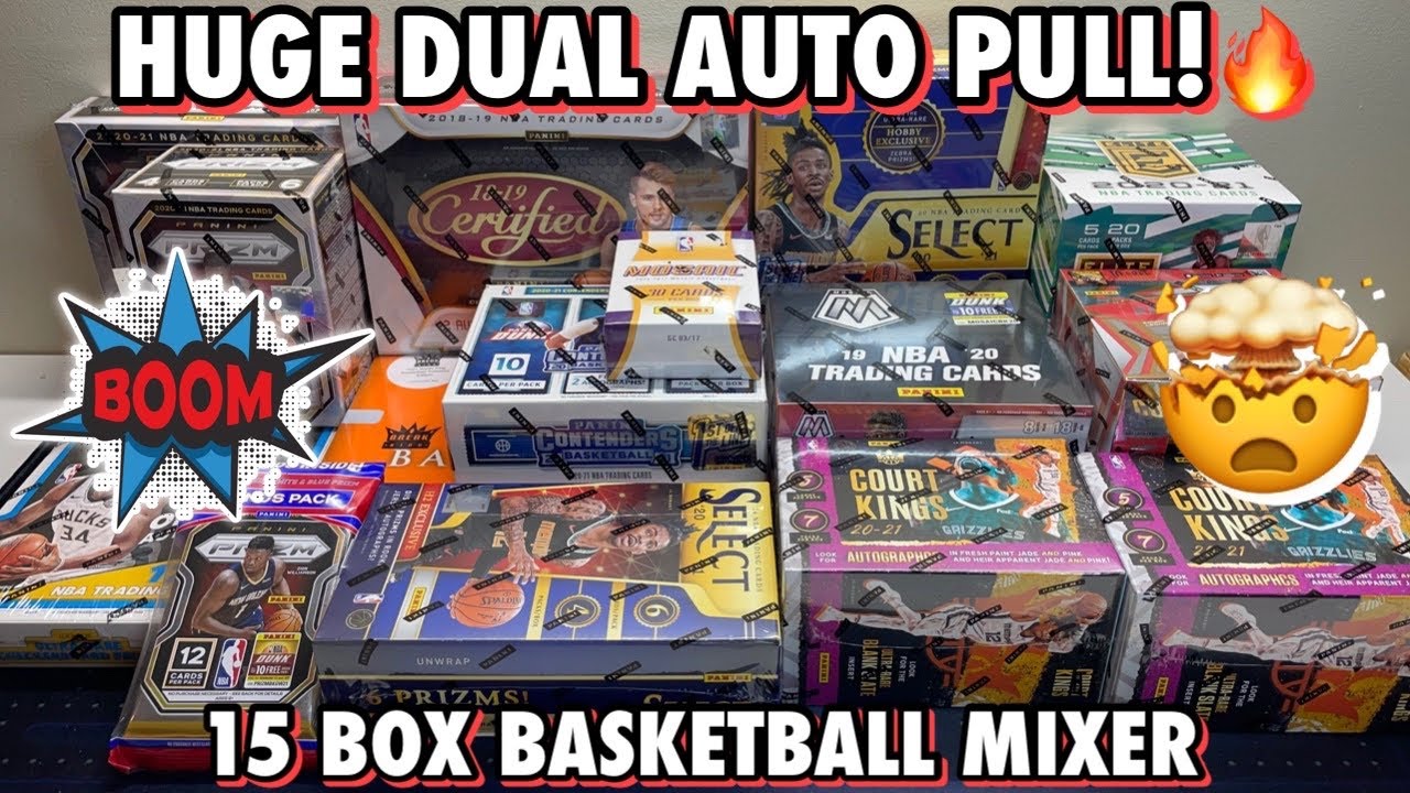 HUGE DUAL AUTO PULL! 🤯 | 15 Box/Pack Basketball Mixer - 20/21 Select ...