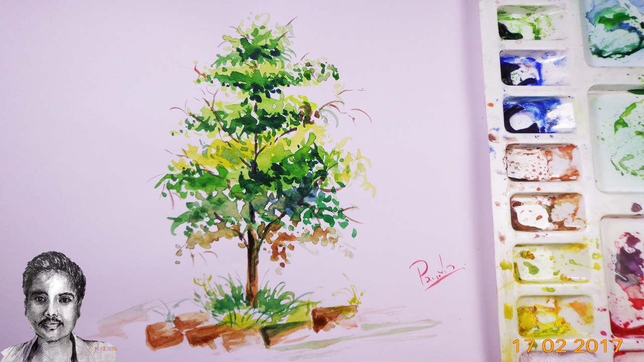 Watercolor Trees for Beginners | Watercolor Painting Tutorial - YouTube