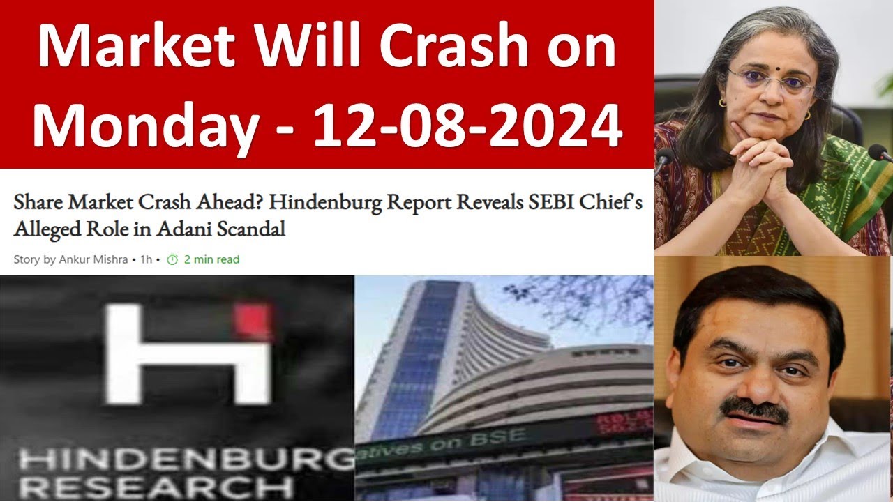 HIDDENBURG SEBI ADANI ISSUE AND THEIR IMPACT IN INDIAN MARKET ON MONDAY ...