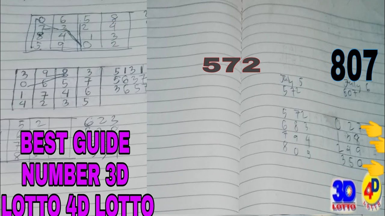 BEST GUIDE 3D & 4D LOTTO ANGLE TODAY - YouTube