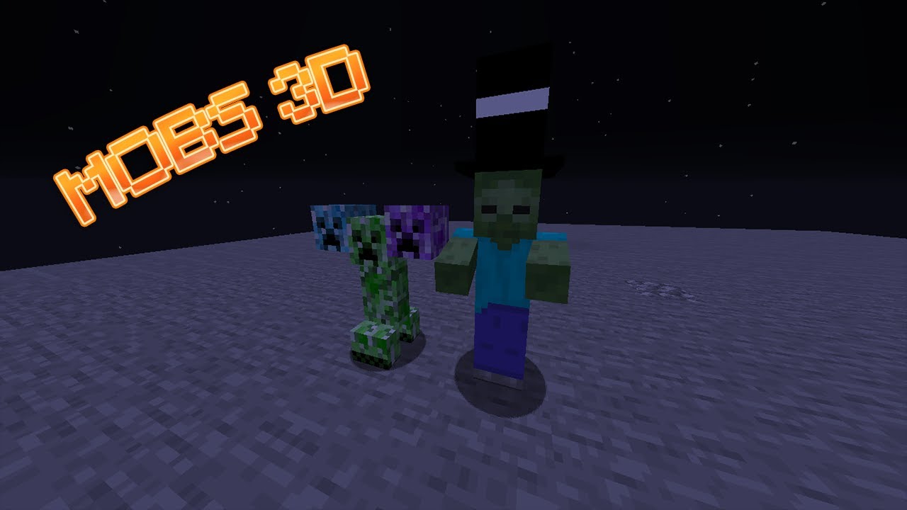 Como crear mobs 3D | Minecraft - YouTube