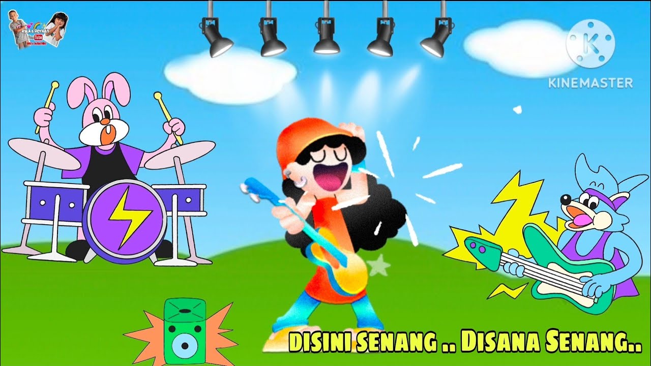 Disini senang .. disana senang .. dimana mana hatiku senang .. 💕 Lagu ...
