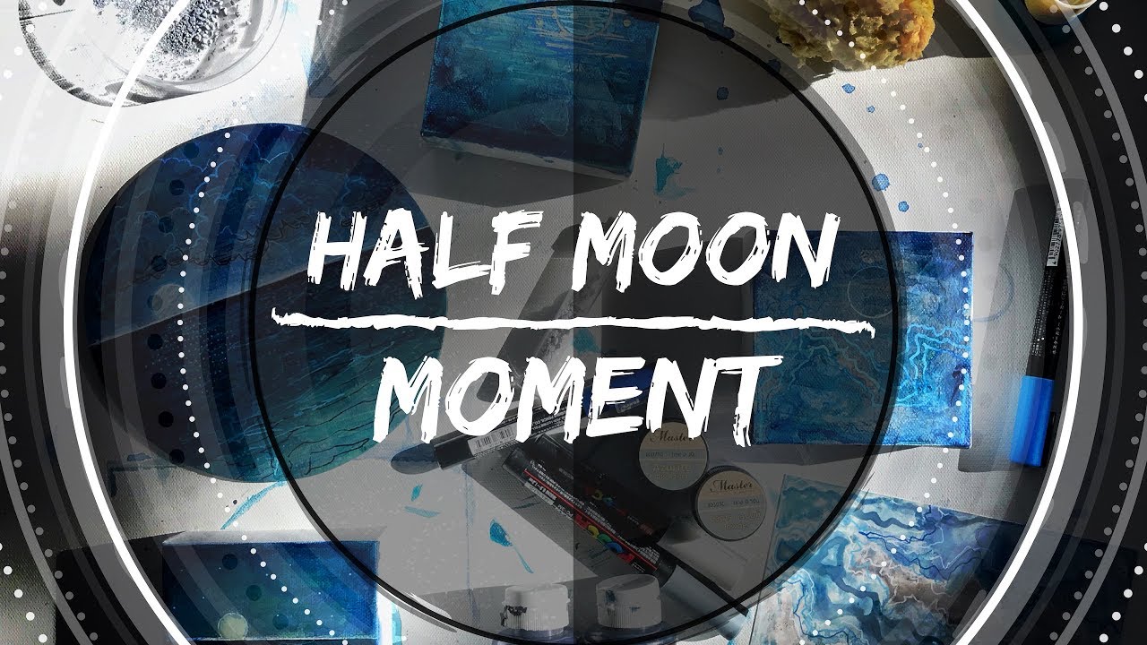 Half Moon Moment 🌗Ocean colors and earth pigments - YouTube