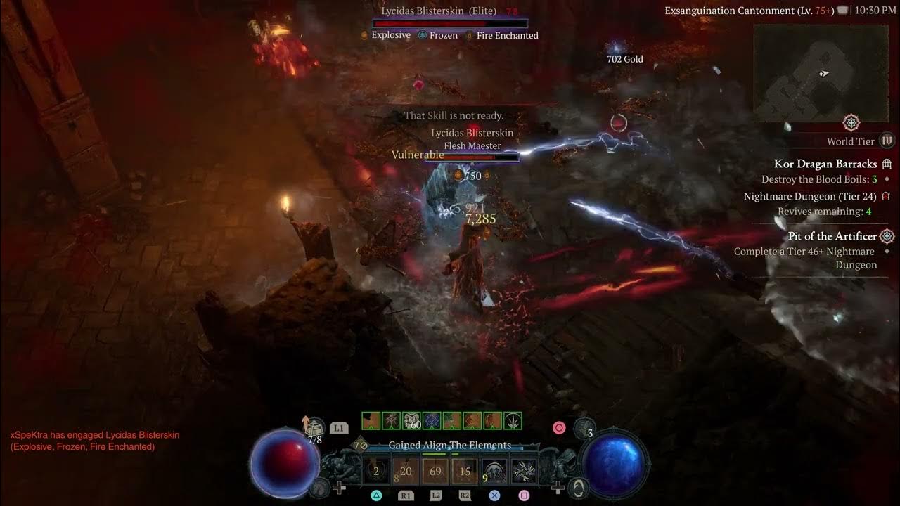 DIABLO 4 PS5 LET'S PLAY 04 | NIGHTMARE DUNGEON - KOR DRAGAN BARRACKS - YouTube