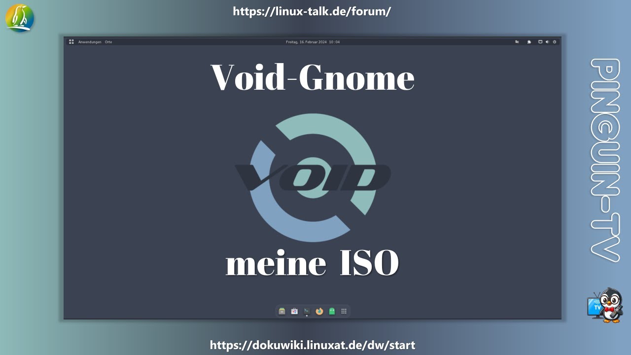 Void Gnome - meine ISO #linux - YouTube