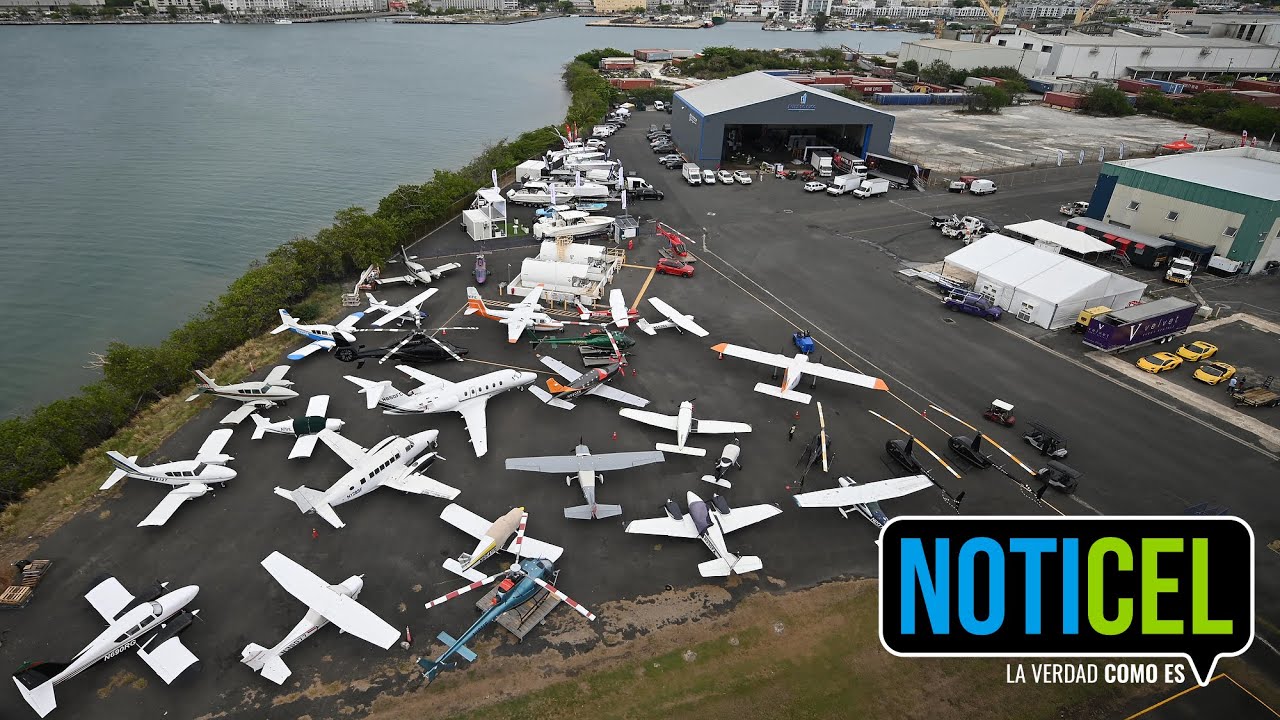Exhiben lujos de la aviación en el Puerto Rico Jet Center - YouTube