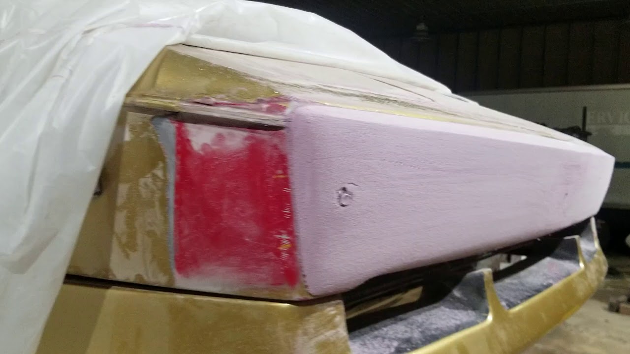 Lotus esprit body modification, front bumper - YouTube