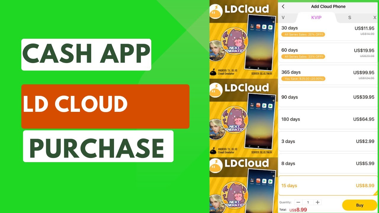 LD Cloud purchase for Cash Apps account setup. Cash App account login ...