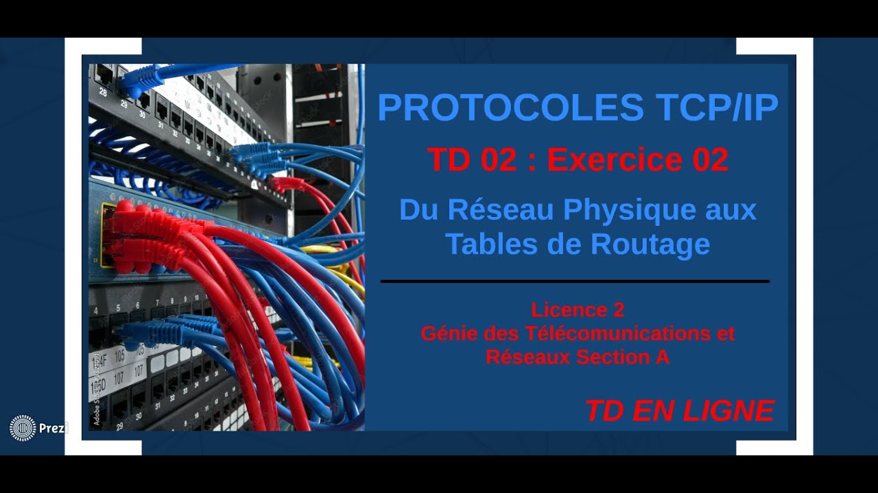 Protocoles TCP/IP : TD02 : Exercice 02 : Du Réseau Physique aux Tables ...