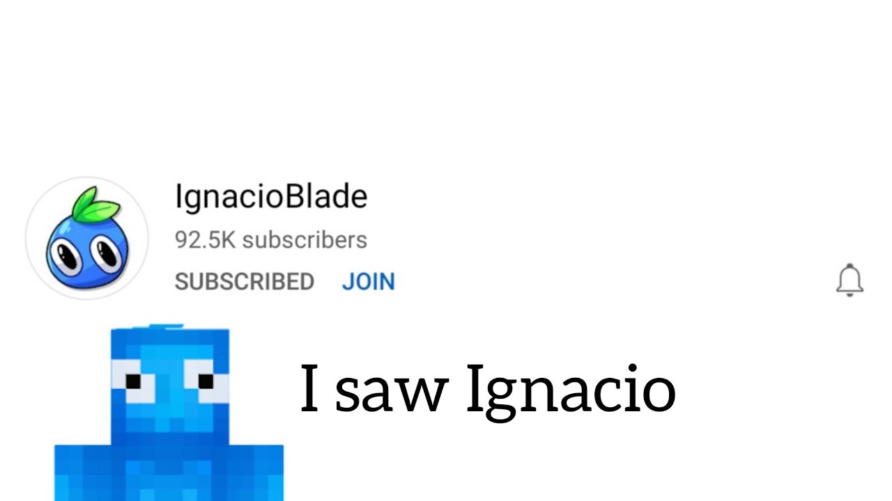 I saw Ignacio blade ! - YouTube