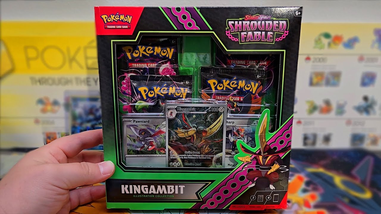 Pokemon Shrouded Fable Kingambit Illustration Collection Box - YouTube
