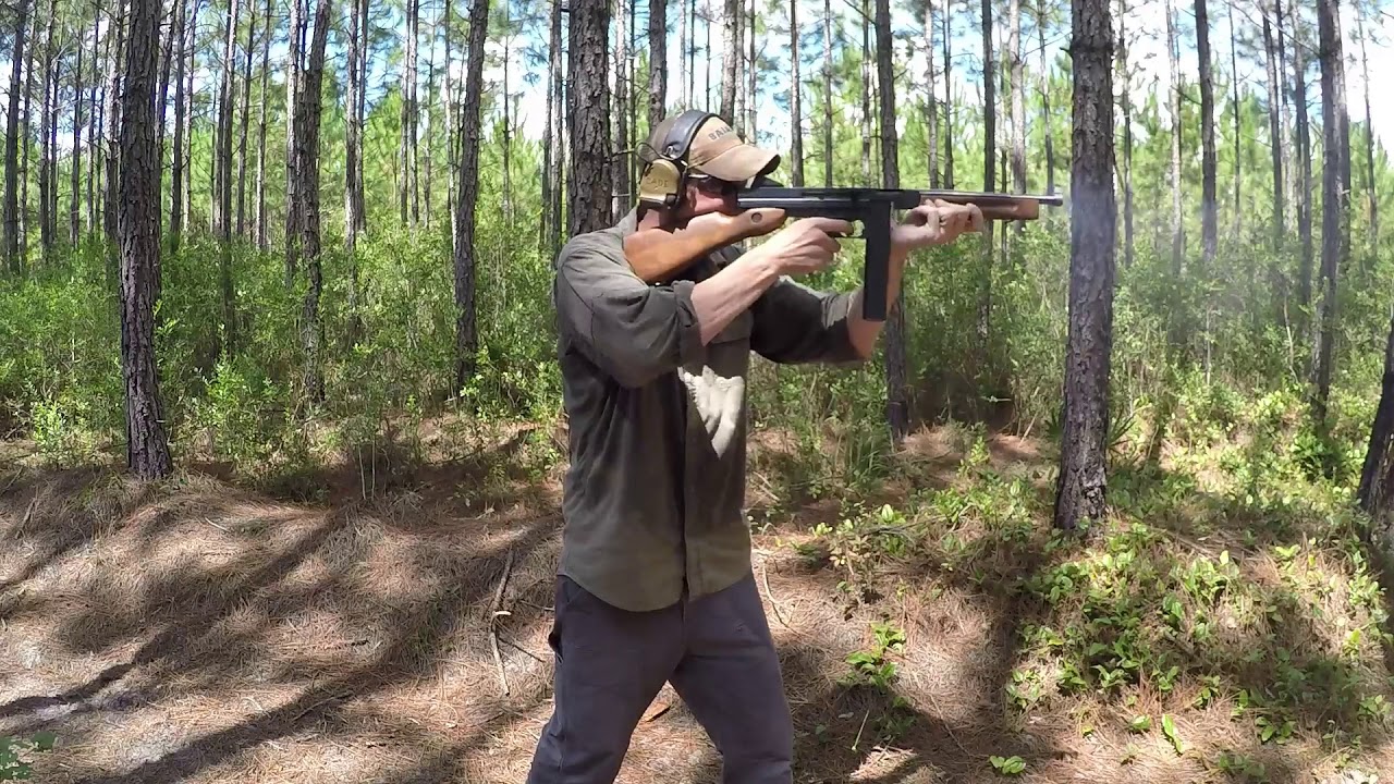 Auto Ordnance Thompson M1 SBR - YouTube