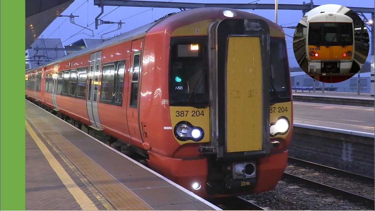 Class 387/2 departs Reading - YouTube