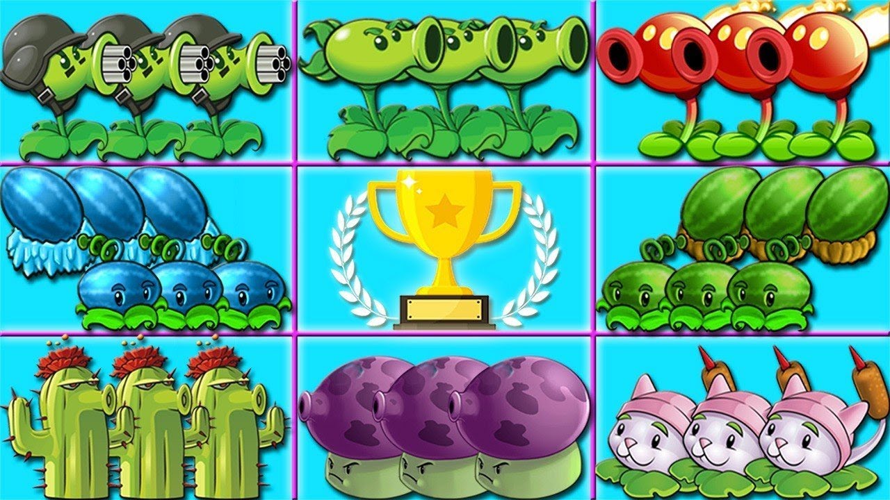 Tournament 8 Best Plants in Pvz 1 - Who Will Win? - Pvz 2 battlez - YouTube