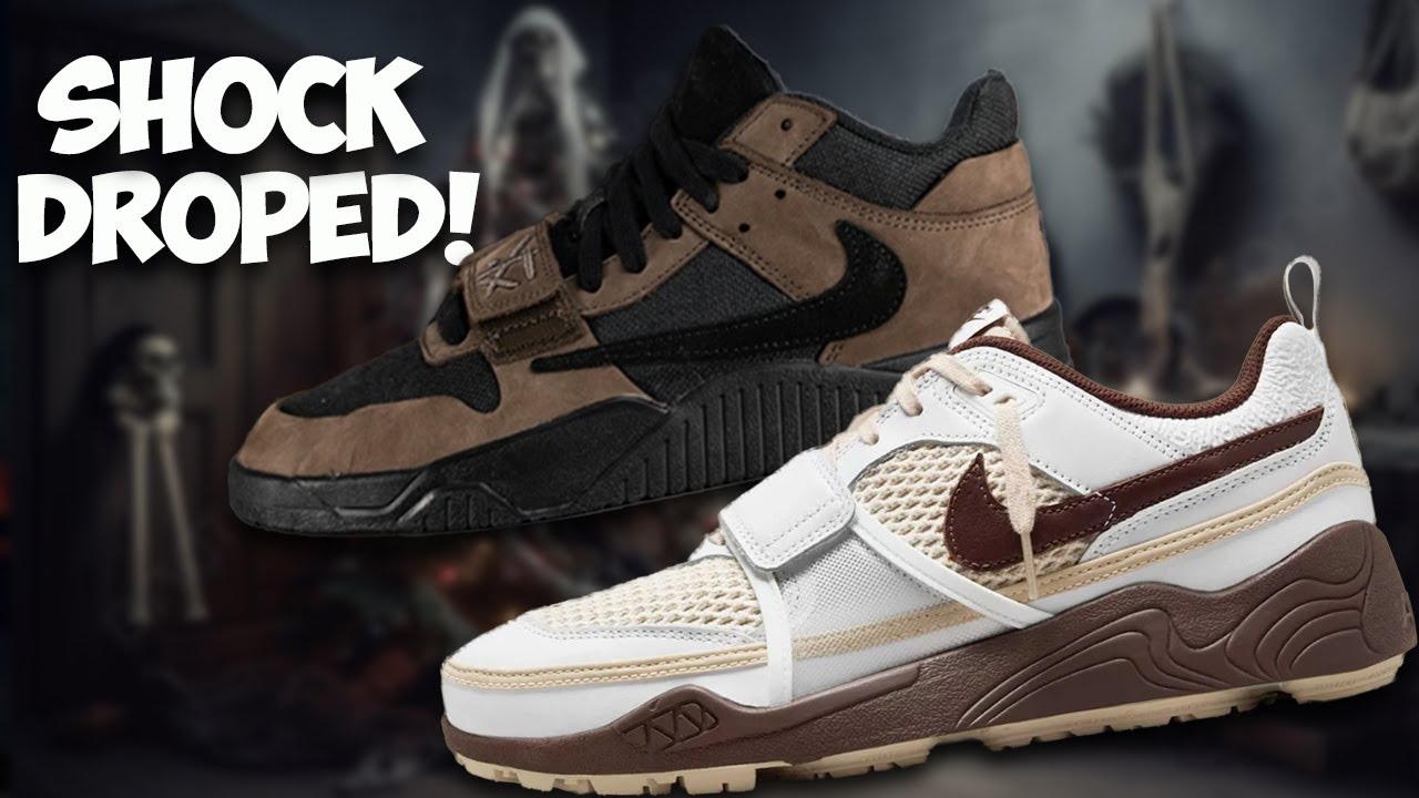SHOCK DROPPED Travis Scott Zoom Field Jaxx Jumpman Jack Dark Mochas ...