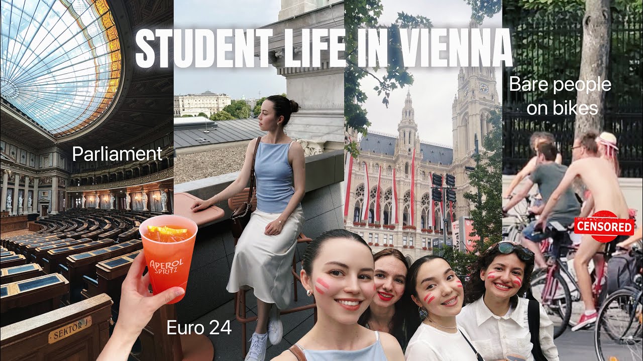 Student life in Vienna | Bare people on bikes, Donauinsel fest, Euro 24 ...