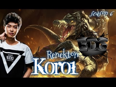 EDG Koro1 RENEKTON Top vs Ekko - Patch 6.7 KR | League of Legends - YouTube