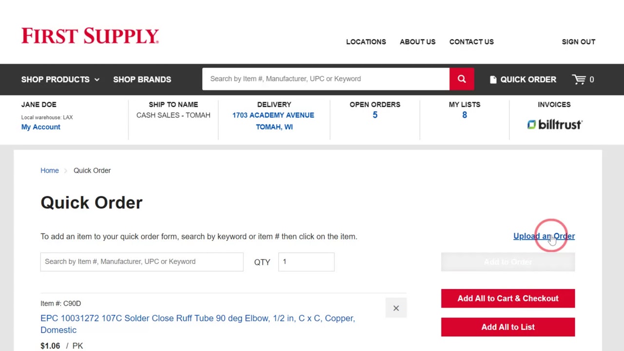 Quick Order - YouTube