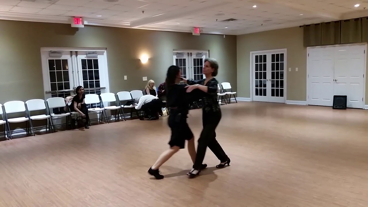 Waltz box, underarm turn - YouTube