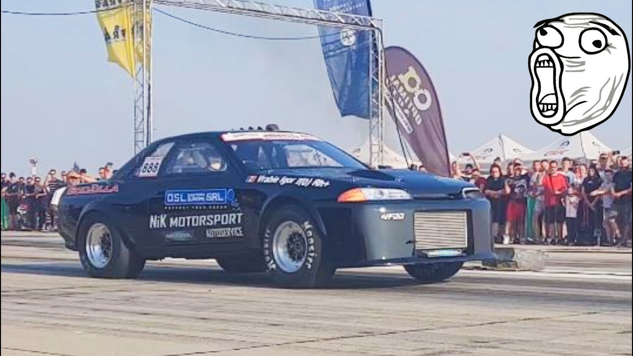 7.9 Nissan Skyline R32 GTR 1500 HP - Brutal and Loud Nissan - Drag Race ...