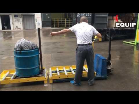 How to operate i-Lift forklift battery transfer platform - YouTube
