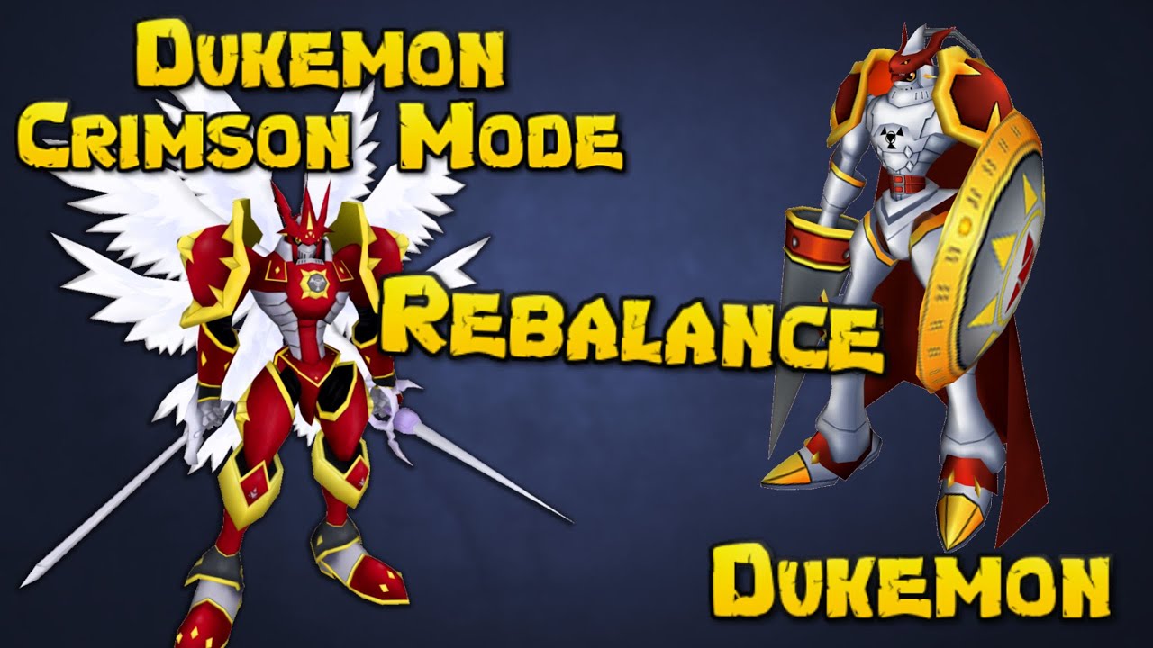 Dukemon & Dukemon Crimson Mode Rebalance - Digimon Masters Online - YouTube
