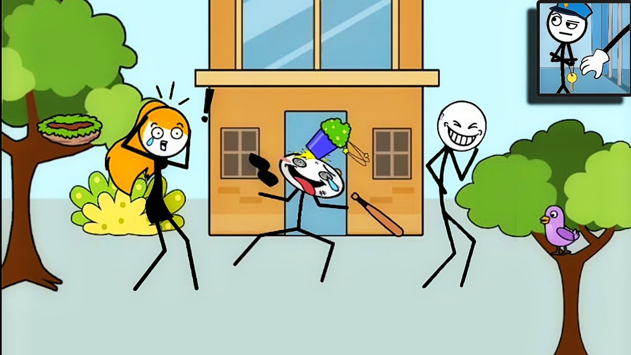 Thief Puzzle || Funny Stickman Brain Puzzle Android Game Play ...