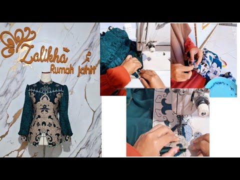 Sisa kain bisa dibuat kebaya modern secantik ini #sewing #trikmenjahit #kebaya