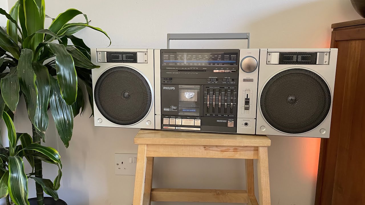 80s Ghettoblaster 3-piece Phillips D8534 Compo Soundmachine Retro ...