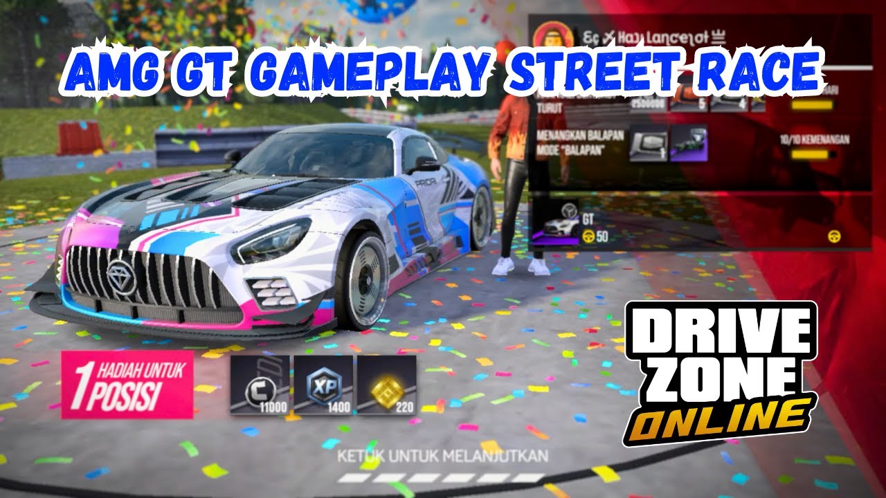 AMG GT GAMEPLAY STREET RACE - DRIVE ZONE ONLINE - YouTube