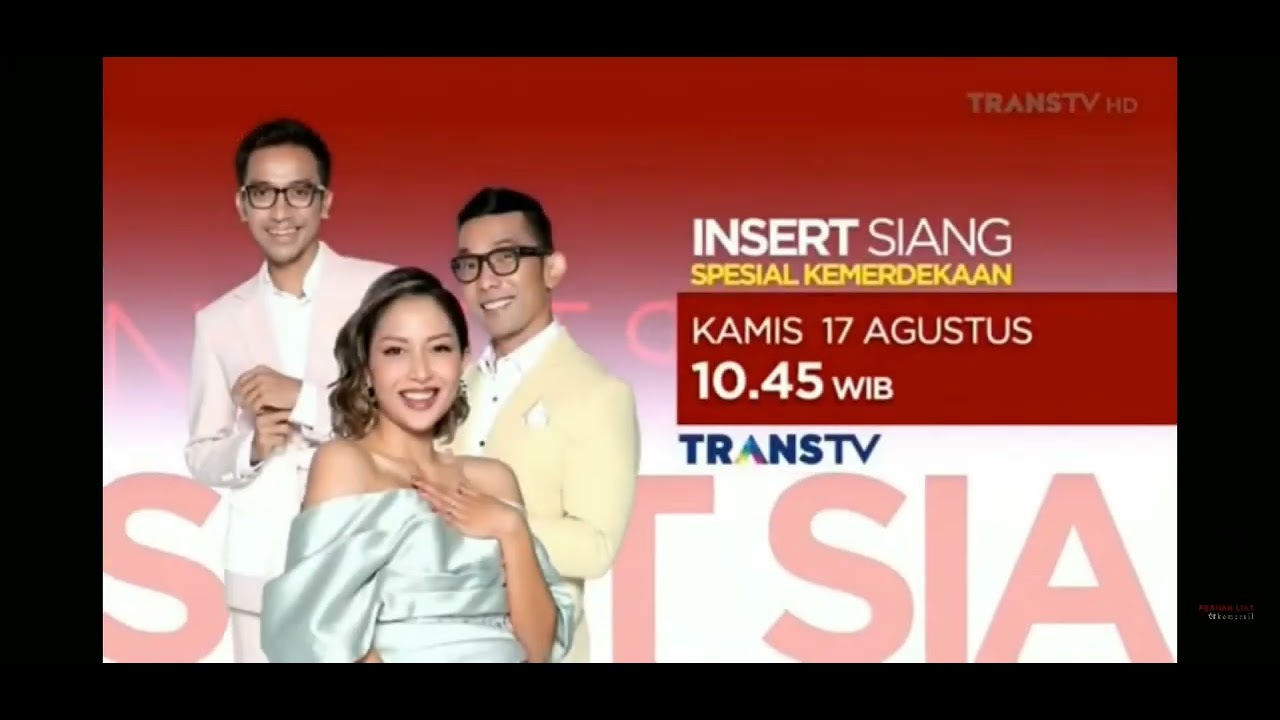 Promo Insert Siang Spesial Kemerdekaan Trans TV - YouTube