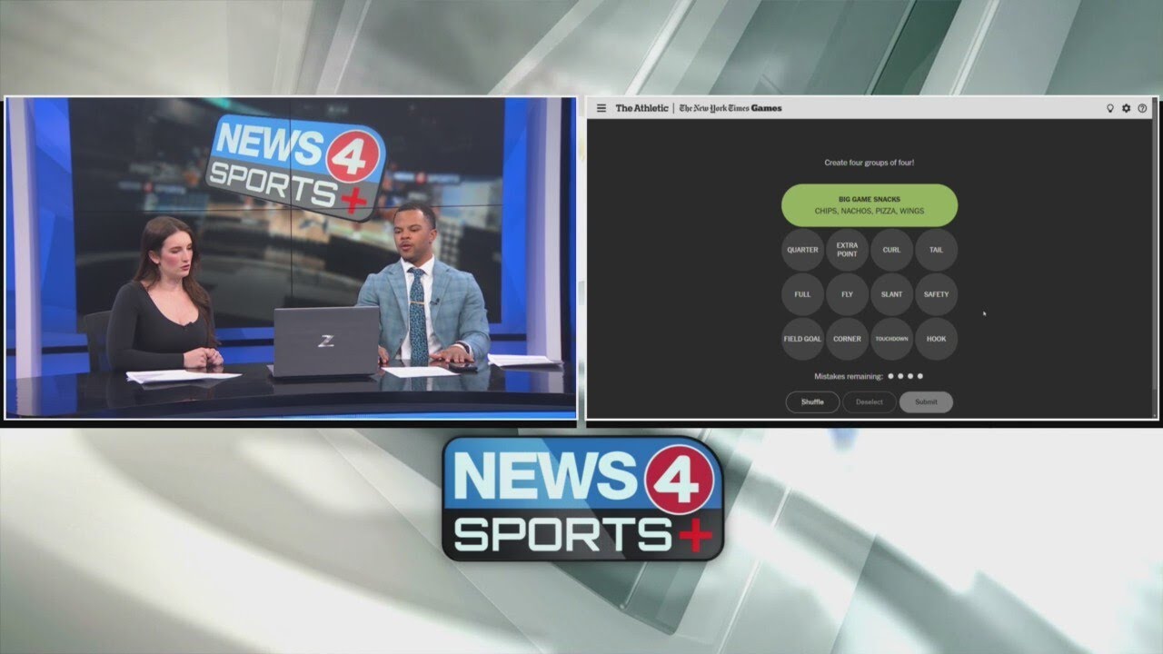 Sara Holland, Carl Jones play Connections Sports Edition on WIVB ...