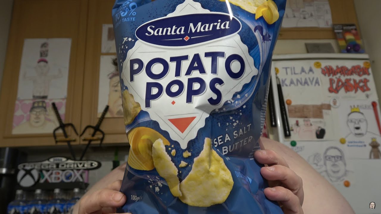 Santa Maria Potato Pops Sea Salt & Butter - YouTube