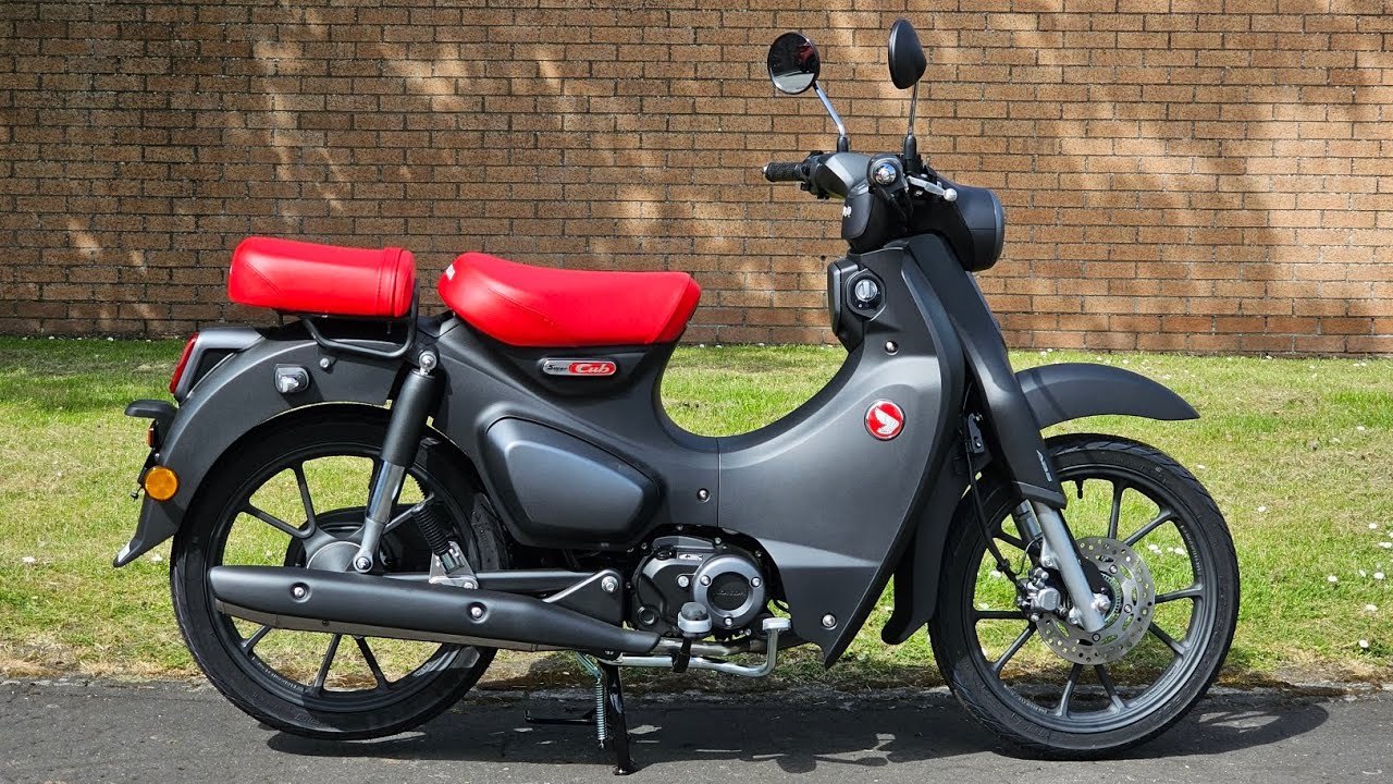 BRAND NEW Honda C125 Super Cub in Matt Grey with pillion seat - YouTube