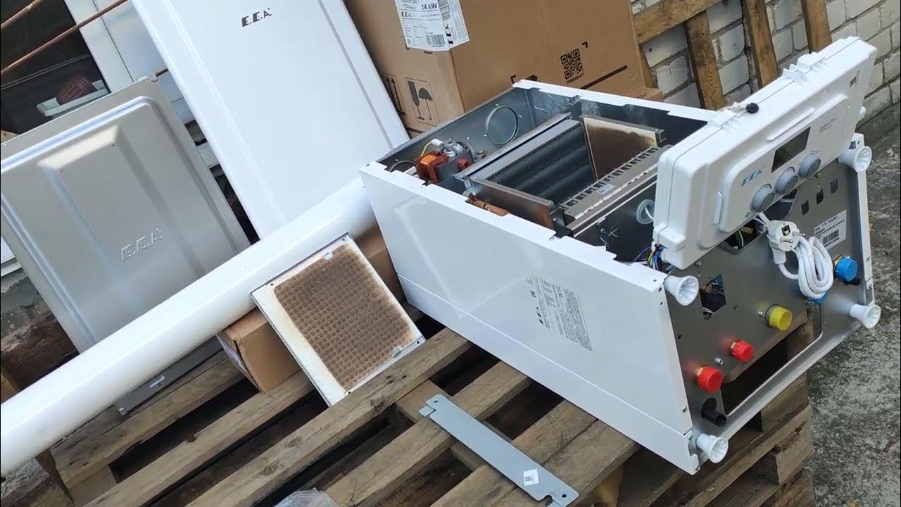 24kW🔥E C A GELIOS PLUS изнутри газ котел Турции габариты 72x40x33см вес ...