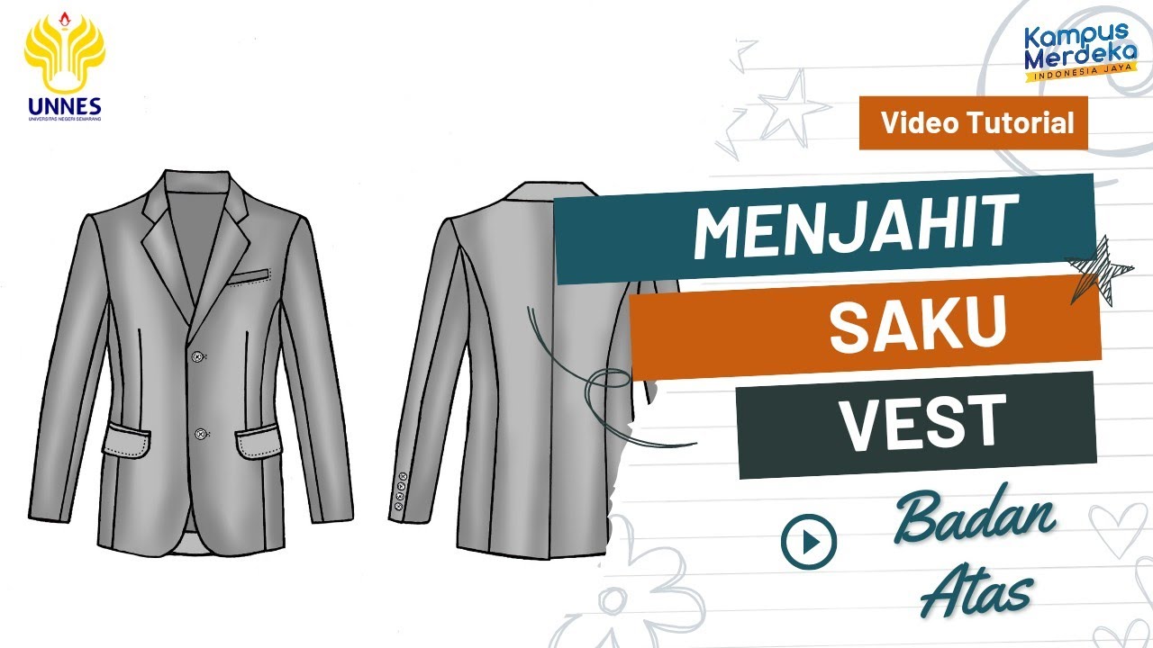 Cara Menjahit Saku Vest - YouTube